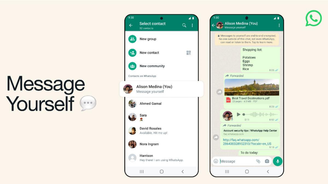 WhatsApp Kullan c lar n Kendilerine Mesaj G ndermesini Kolay Hale